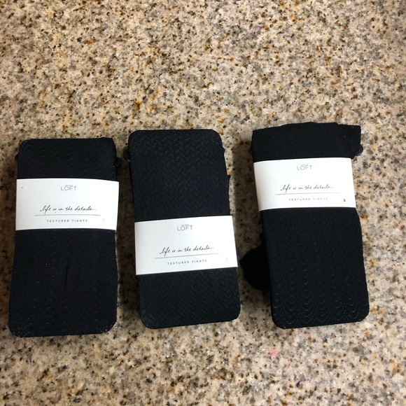 LOFT | Accessories | Textured Tights | Poshmark